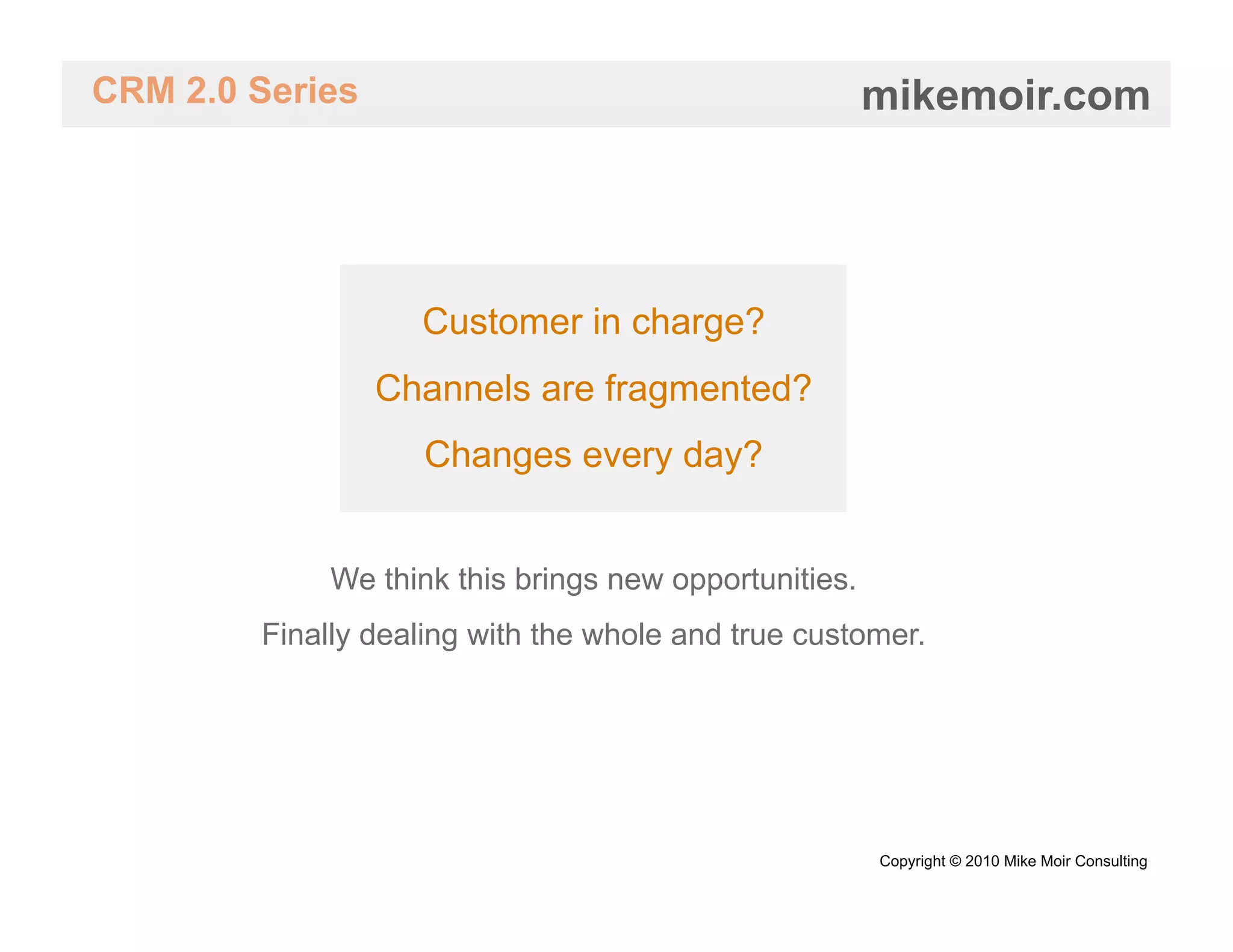 CRM 2.0 - What's New Here | PDF