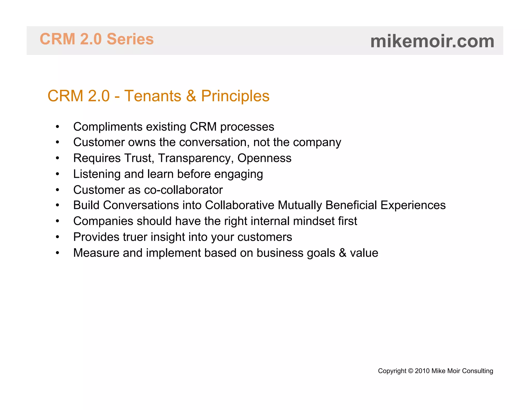 CRM 2.0 - What's New Here | PDF