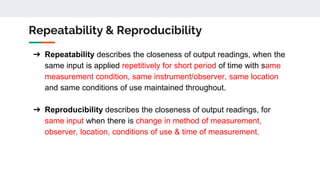 Static characteristics - Mechanical Measurements | PPTX