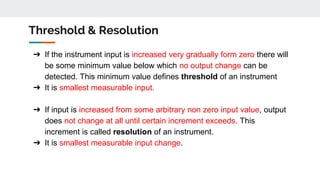 Static characteristics - Mechanical Measurements | PPTX