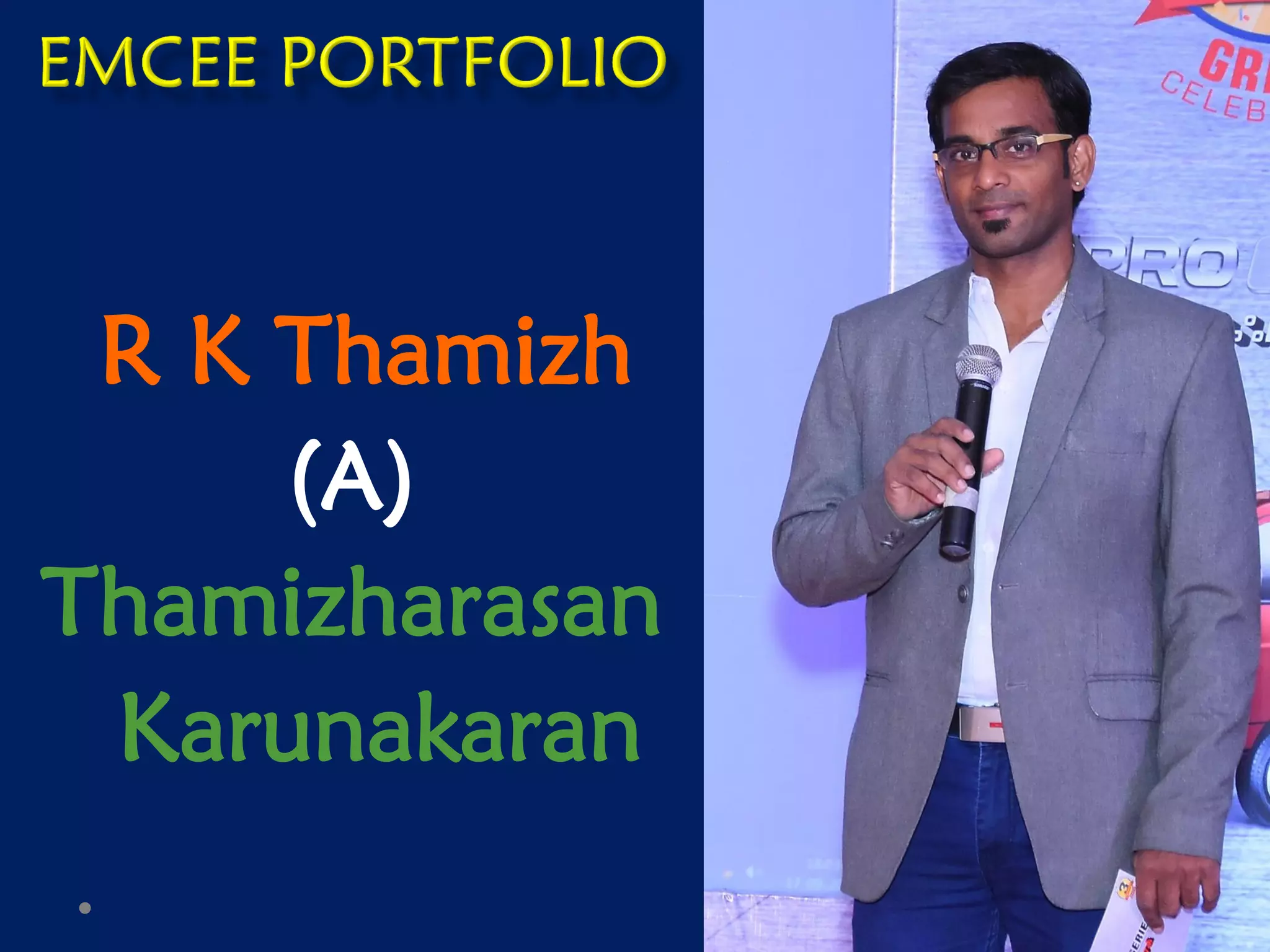 Male Emcee Thamizharasan Karunakaran from Chennai | PDF