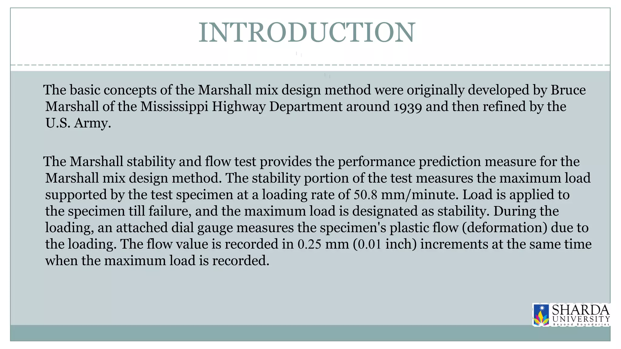 Marshall Mix Design | PPT