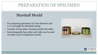 Marshall Mix Design | PPT