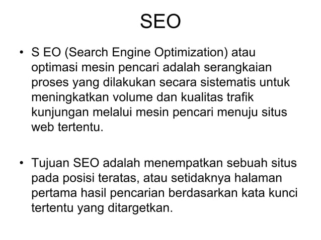 Search Engine Optimization | PPT
