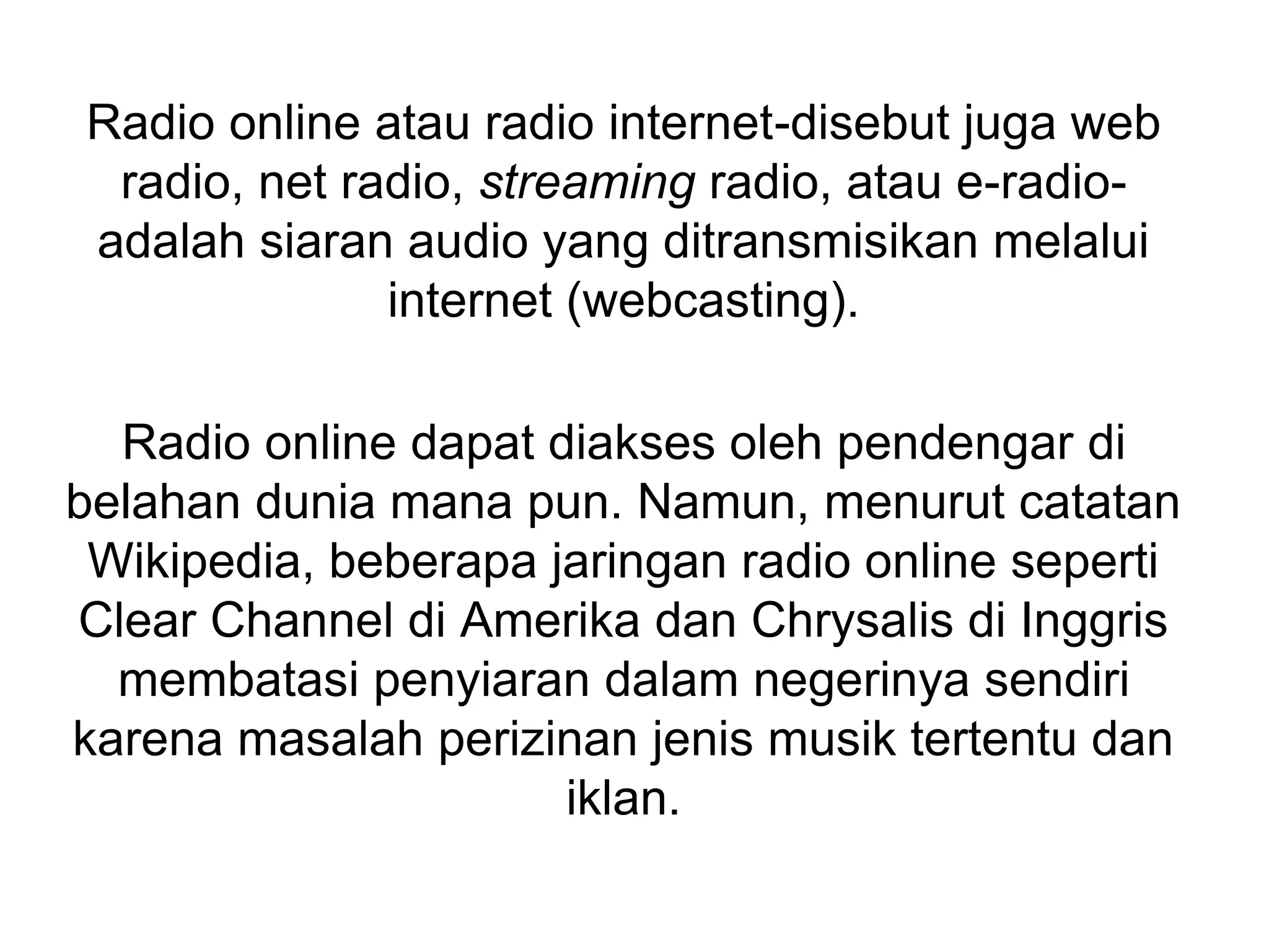 Radio dan Televisi Digital | PPT