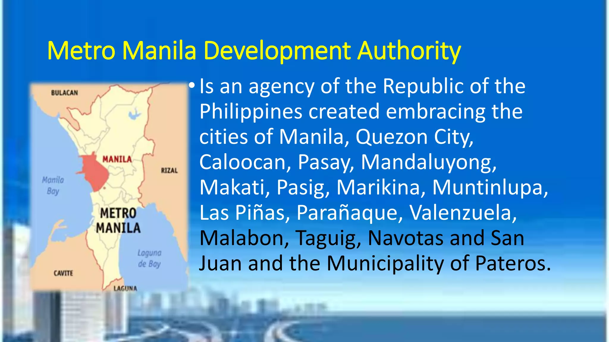 Metropolitan Governance Arrangement in the Philippines | PPTX