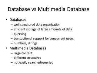 MMBD - Multimedia Databases | PDF