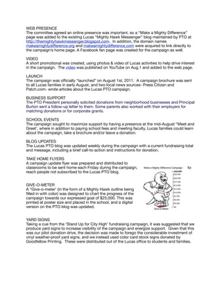 Make a Mighty Difference 2011 Final Report | PDF