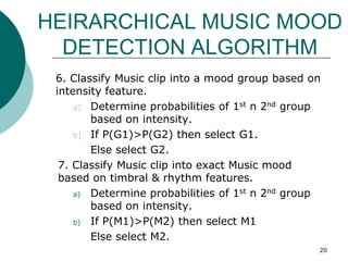 Music Mood Detection (Lyrics based Approach) | PPTX