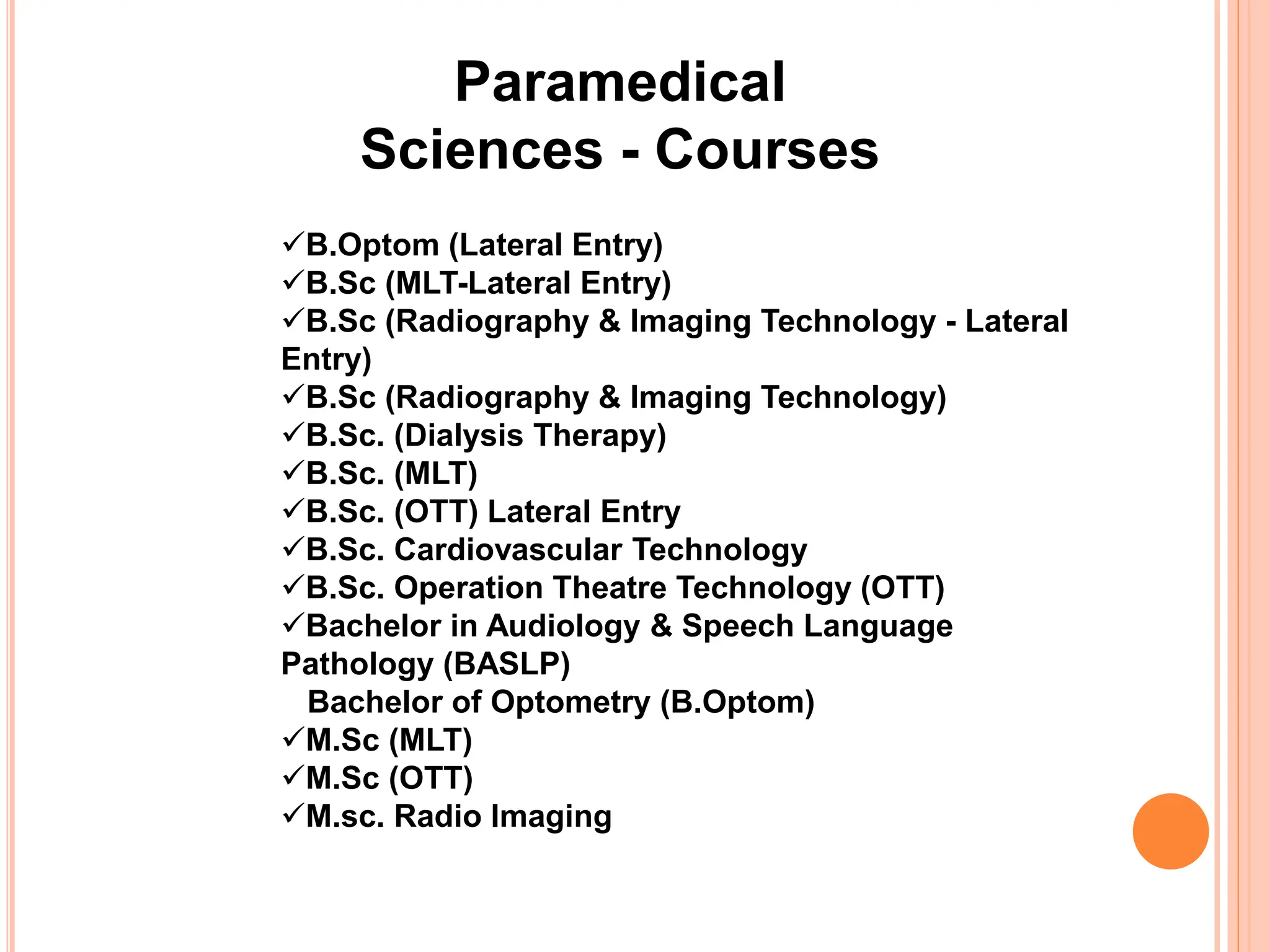 MMDU Mullana - Paramedical Sciences Courses | PPTX
