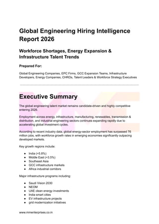 Global Engineering Hiring Intelligence Report 2026: Workforce Shortages ...