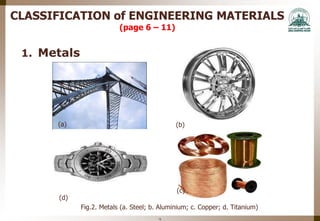 Mme 323 materials science week 1 - intro to materials science ...