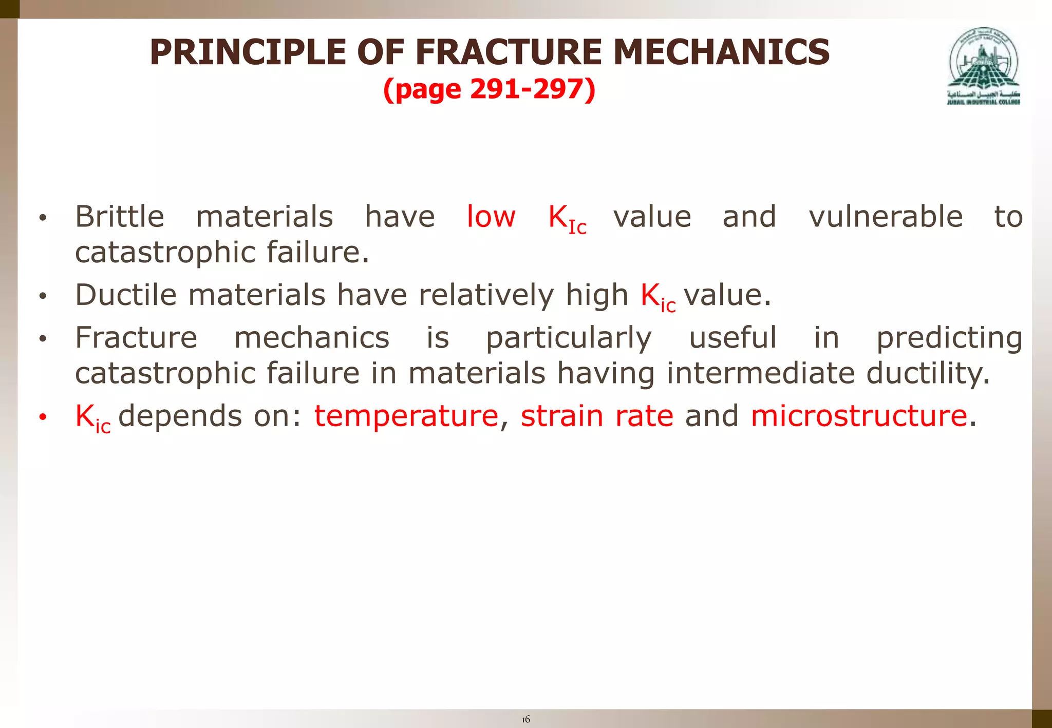 Mme 323 materials science week 11-12 - failure | PPTX