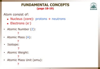 Mme 323 materials science week 2 - atomic structure & interatomic bonding | PPTX