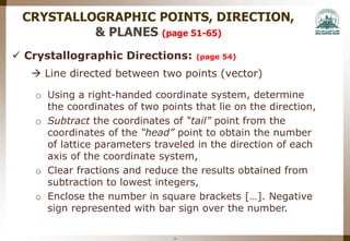 Mme 323 materials science week 3 - fundamental of crystallography | PPTX