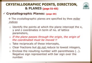 Mme 323 materials science week 3 - fundamental of crystallography | PPTX