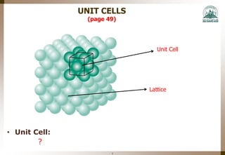 Mme 323 materials science week 3 - fundamental of crystallography | PPTX