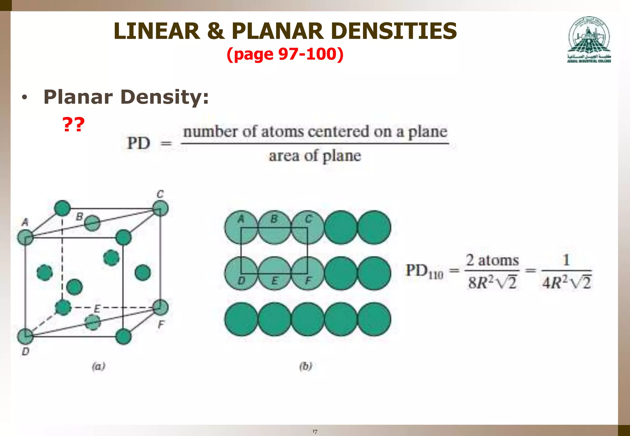 Mme 323 materials science week 4 - structure of crystalline solids | PPTX