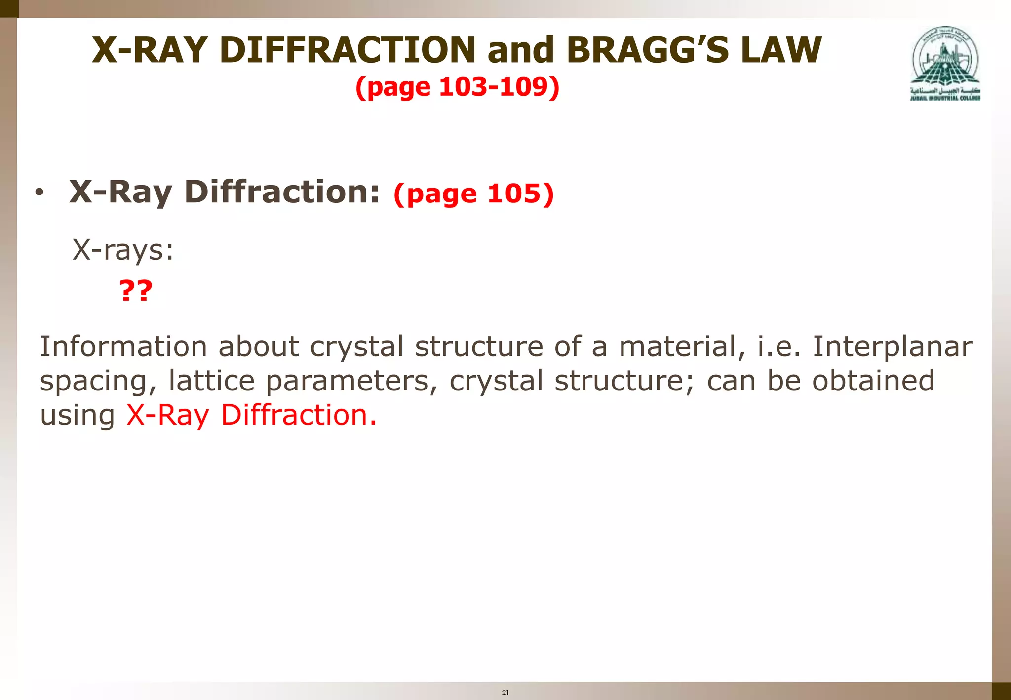 Mme 323 materials science week 4 - structure of crystalline solids | PPTX