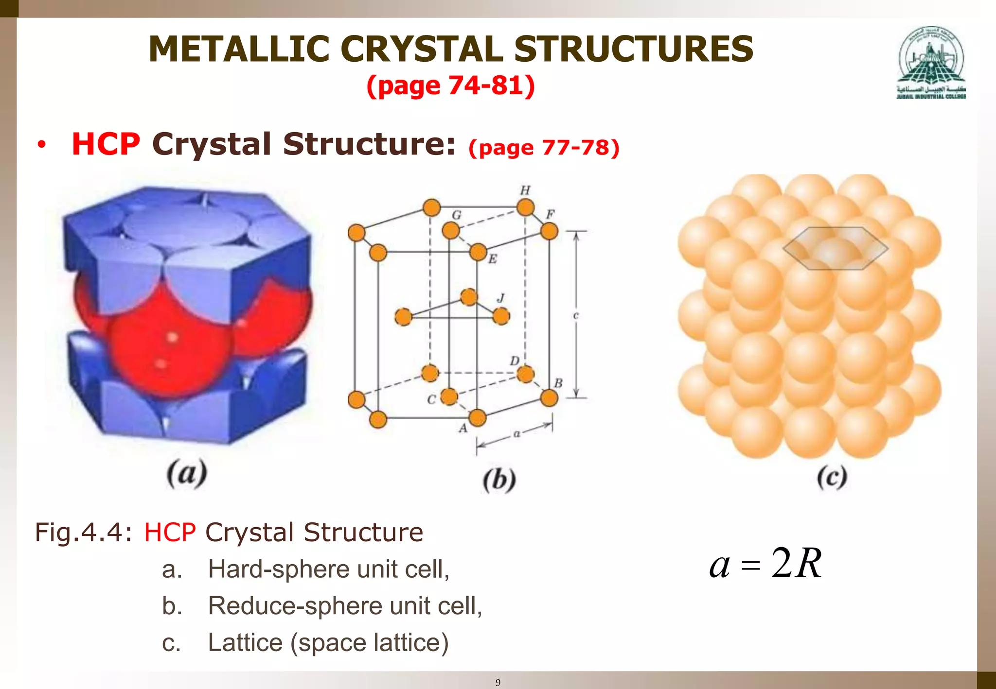 Mme 323 materials science week 4 - structure of crystalline solids | PPTX
