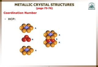 Mme 323 materials science week 4 - structure of crystalline solids | PPTX