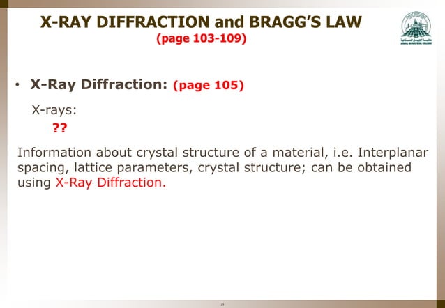 Mme 323 materials science week 4 - structure of crystalline solids | PPTX