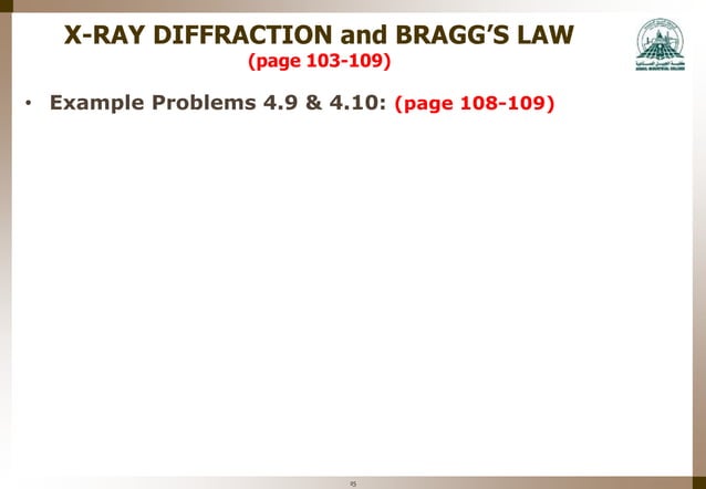 Mme 323 materials science week 4 - structure of crystalline solids | PPTX
