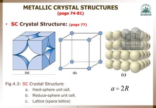 Mme 323 materials science week 4 - structure of crystalline solids | PPTX
