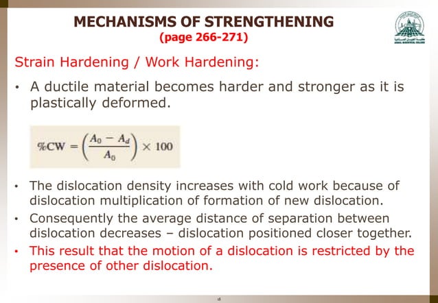 Mme 323 materials science week 7-8 - dislocations & strenghtening ...