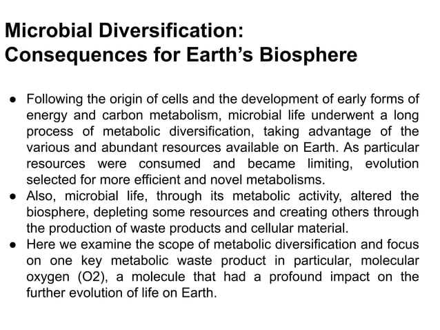 Microbes, Man and Environment (Microbial Evolution & Phylogeny ).pptx ...
