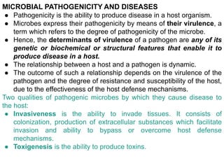 Microbes, Man and Environment (Microbial pathogenicity) .pptx