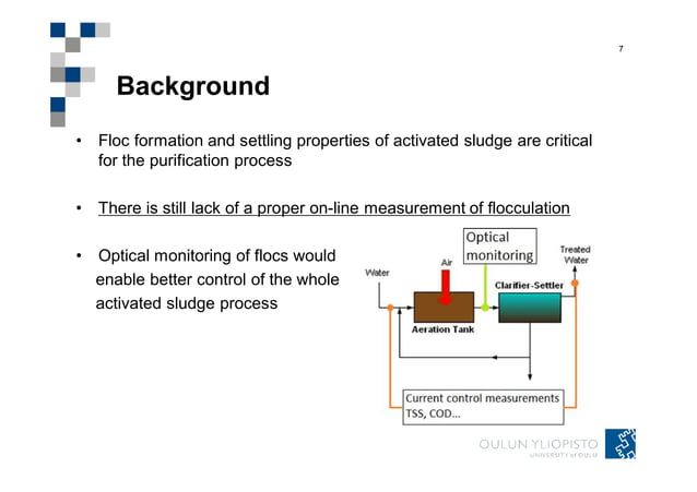 On-line optical monitoring of activated sludge floc morphopoly | PPT