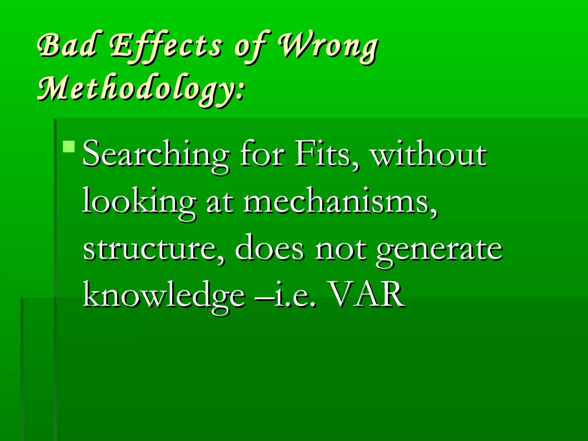 Methodological Mistakes and Econometric Consequences | PPT
