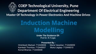 induction motor modelling in mathematical modelling | PPTX