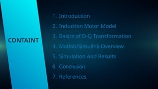 induction motor modelling in mathematical modelling | PPTX
