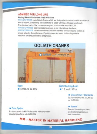 JIB AND EOT CRANE By Mm Enterprise | PDF
