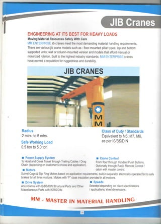 JIB AND EOT CRANE By Mm Enterprise | PDF