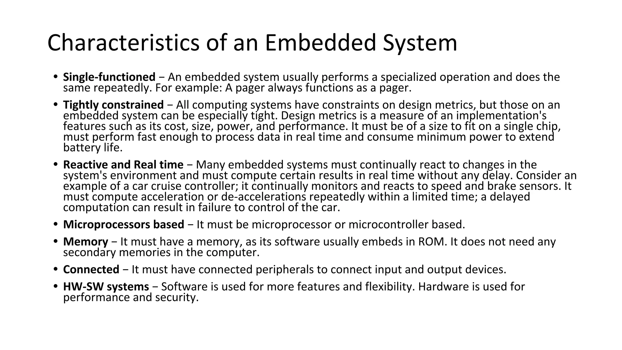 Lecture on Embedded System, introduction, types | PPT Lecture on Embedded System, introduction, types | PPT