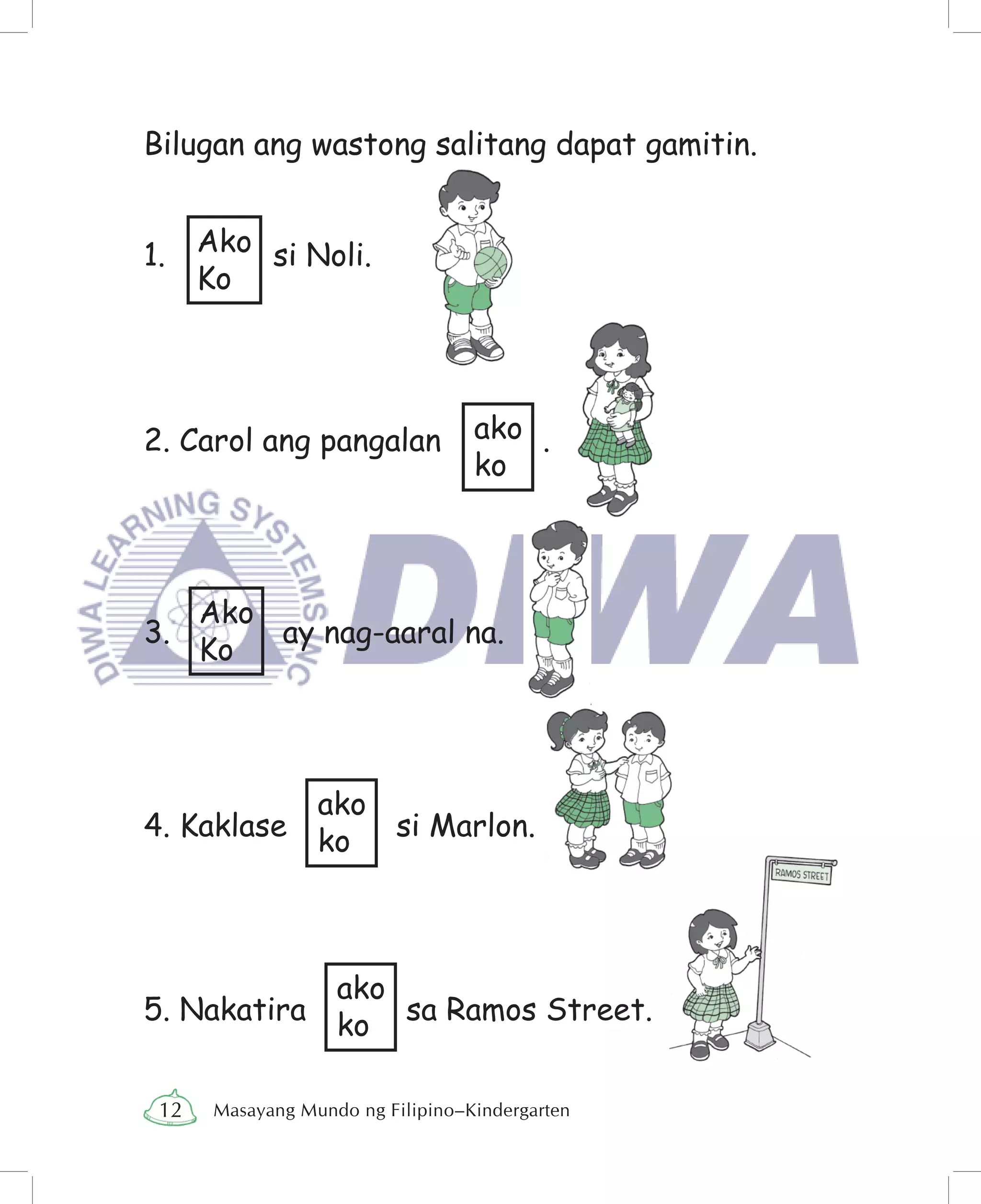 Masayang Mundo ng Filipino - Kinder | PDF