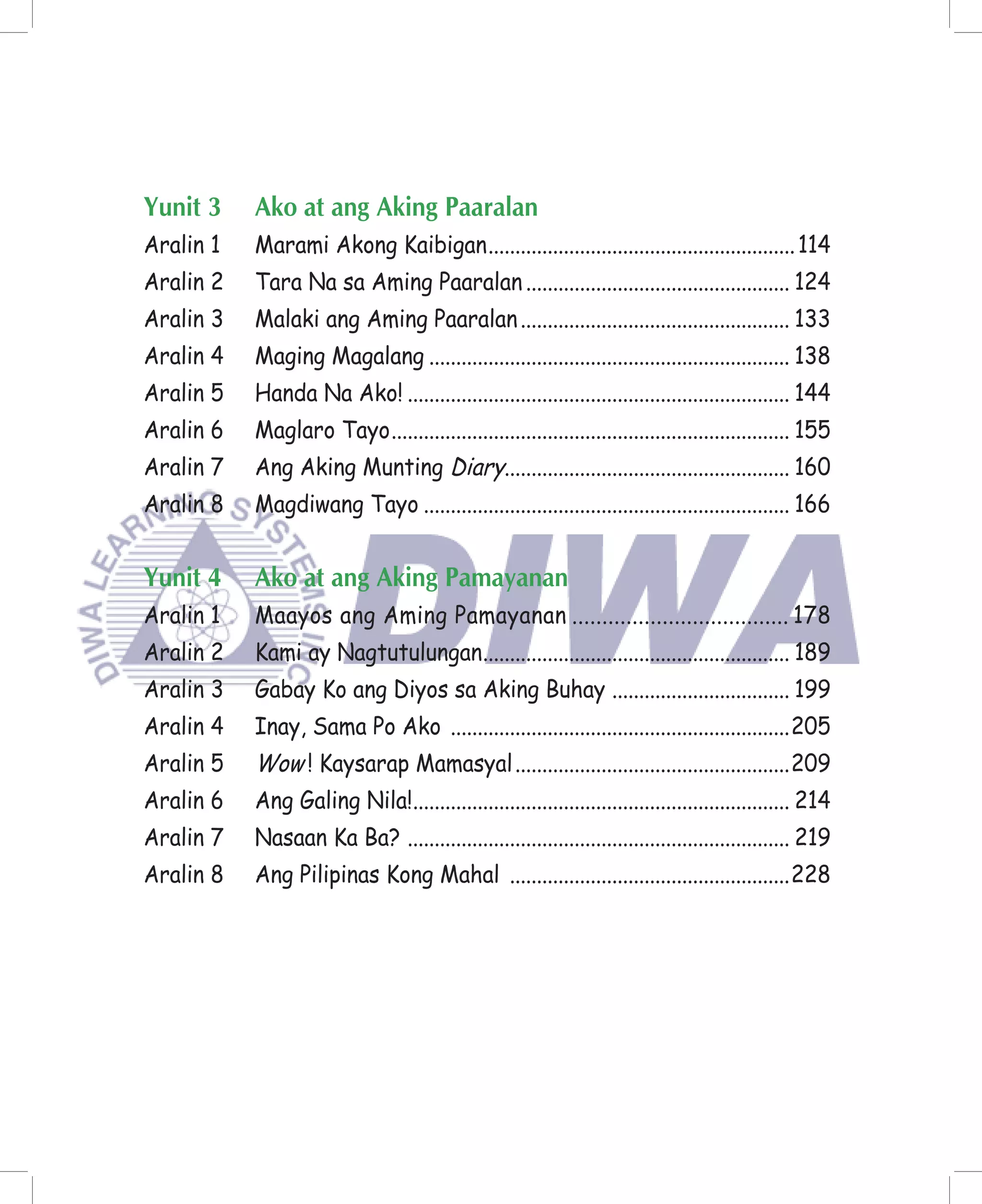 Masayang Mundo ng Filipino - Kinder | PDF