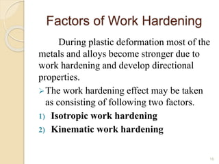 work hardening | PPTX