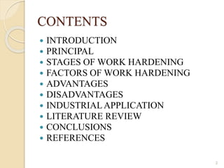 work hardening | PPTX