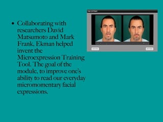 Micromomentary Facial Expressions | PPT
