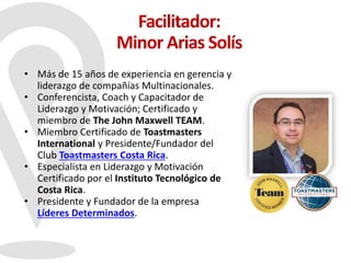 Programa Vivir Intencionalmente con John Maxwell & Minor Arias | PDF