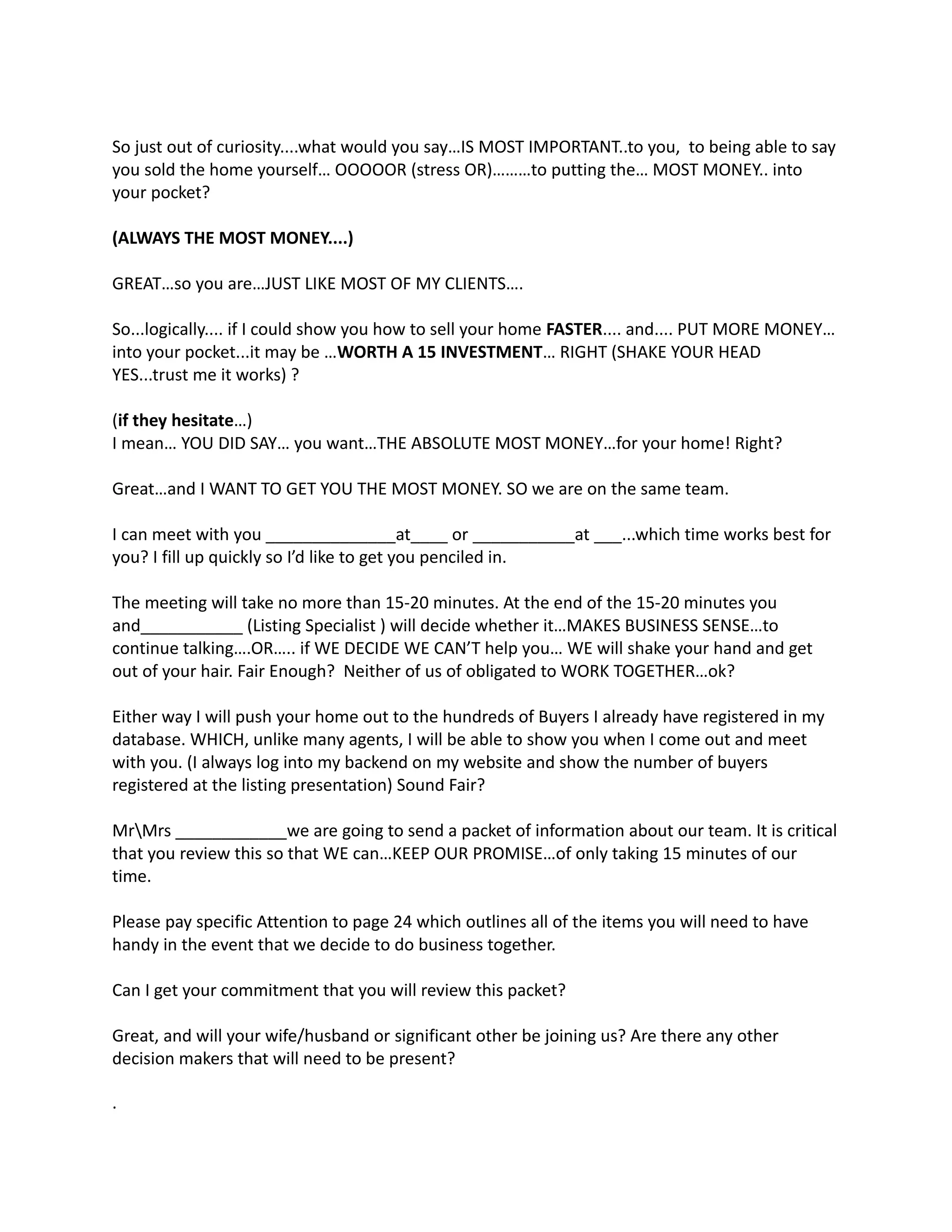 Mmg callsemmettfsbo script2 (1) | PDF