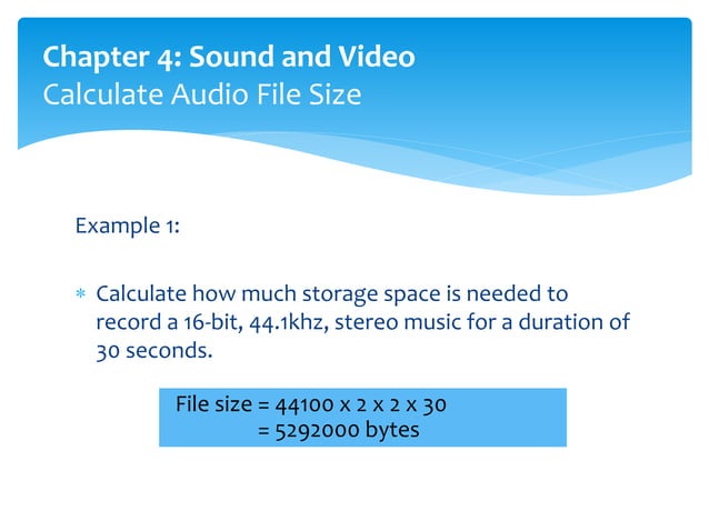 Multimedia Design Chapter 4 | PPTX | Digital Audio | Computer Software and Applications