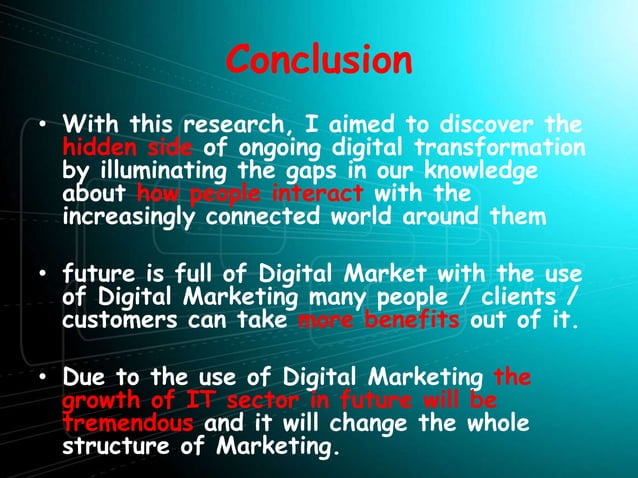 My Final project of MBA in Marketing | PPTX