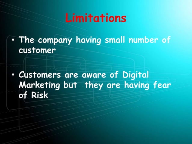 My Final project of MBA in Marketing | PPTX