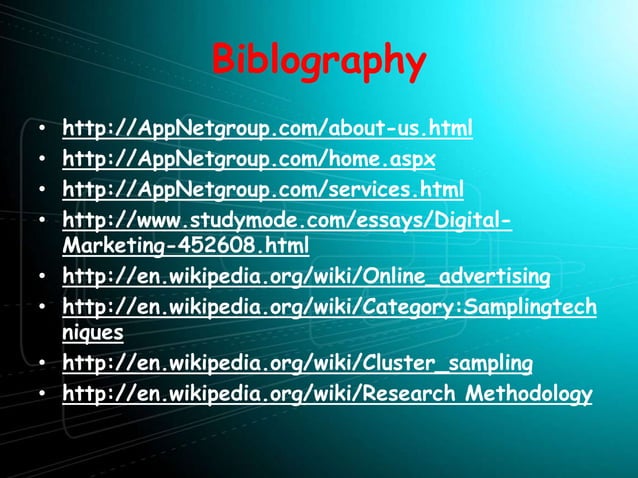 My Final project of MBA in Marketing | PPTX