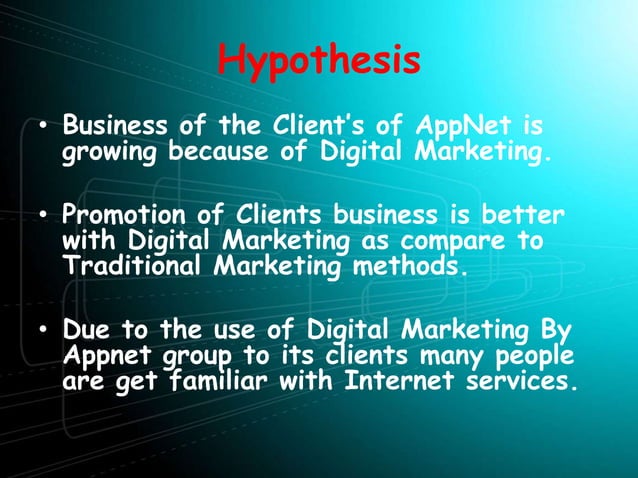 My Final project of MBA in Marketing | PPTX